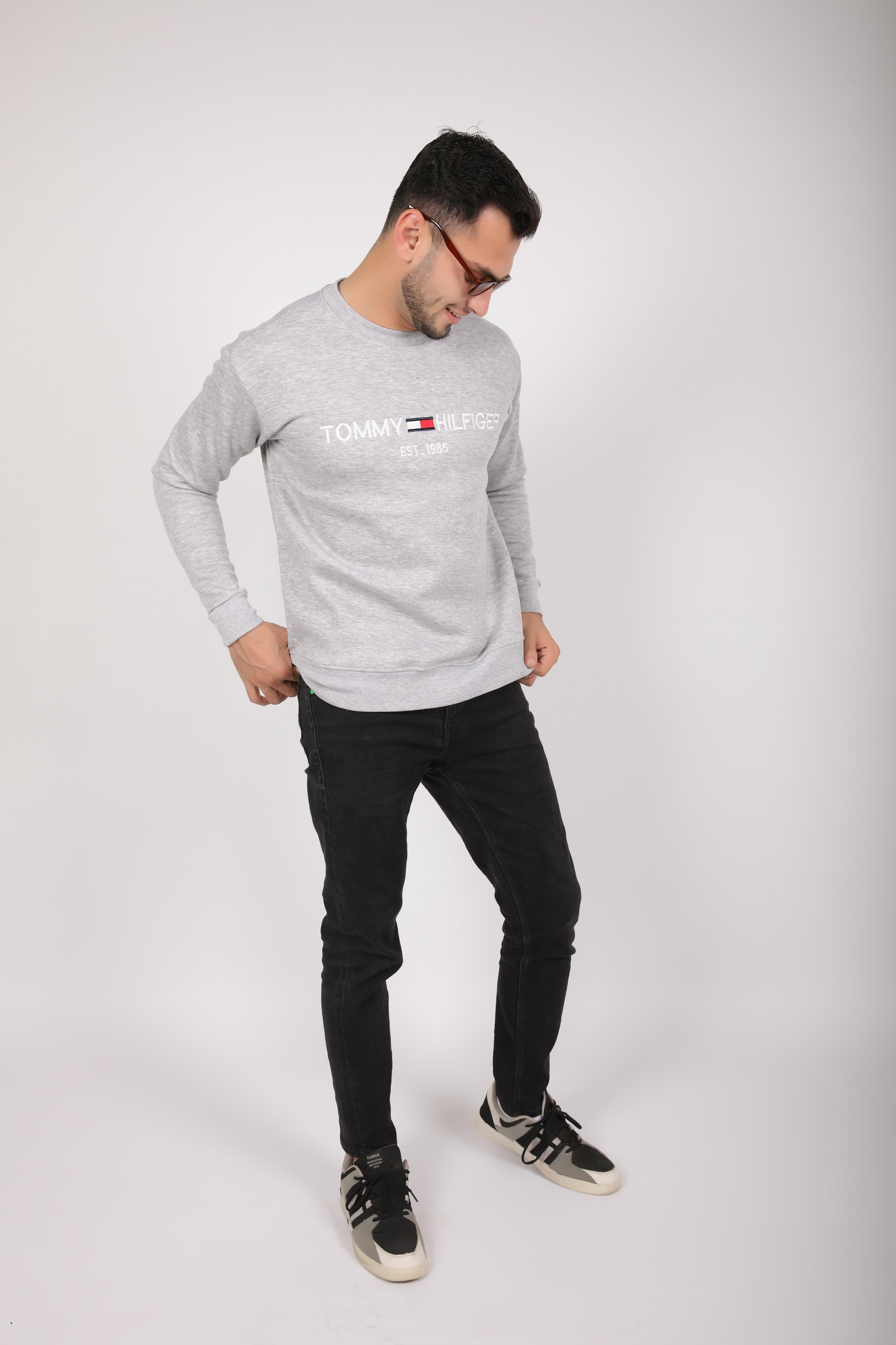 TH EMB SweatShirt - Grey – Mad Official Store